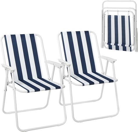Woltu Lot De 2 Chaises De Camping Pliante Avec Accoudoirs Chaise