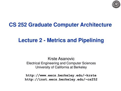 ppt cs 252 graduate computer architecture lecture 2 metrics and