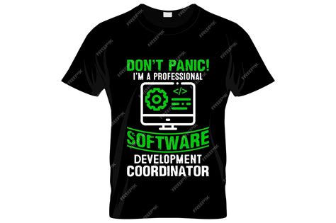 premium vector software developer t shirt design or sd poster design