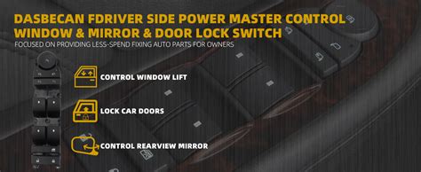 Dasbecan 20835553 Power Window Door Lock Switch Driver Side