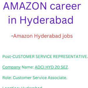 AMAZON Career In Hyderabad Amazon Hyderabad Jobs