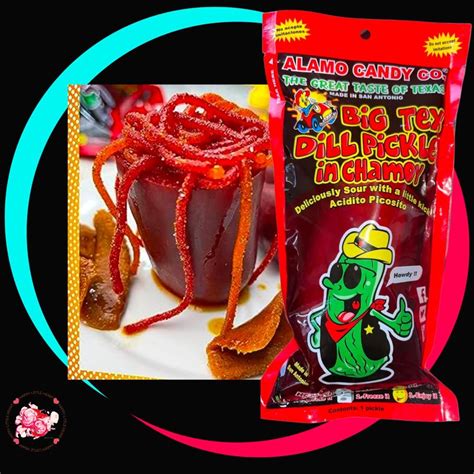 Big Tex Chamoy Pickle Kit El Mejor Juego De 12 Piezas Con Dulces