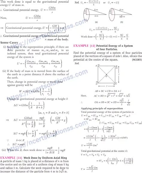 Class 11 Physics Gravitation Note