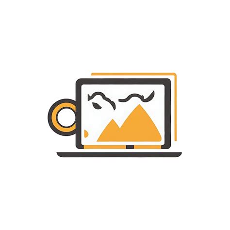 Premium Photo Sticker Monitor Vector Flat Icon