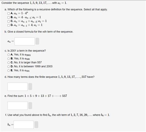 Solved Consider The Sequence With A A Chegg
