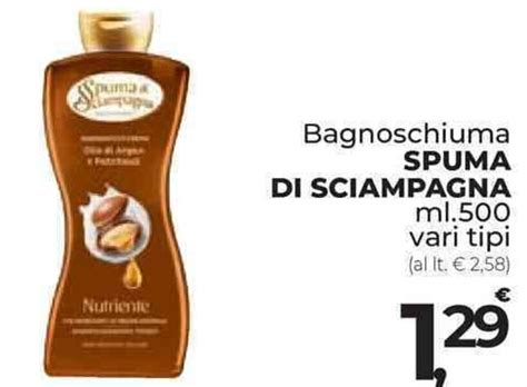 Bagnoschiuma Spuma Di Sciampagna Ml500 Vari Tipi Offerta Di