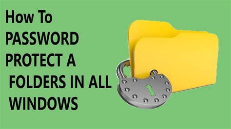 Lock Folder How To Password Protect Folders In All Windows YouTube