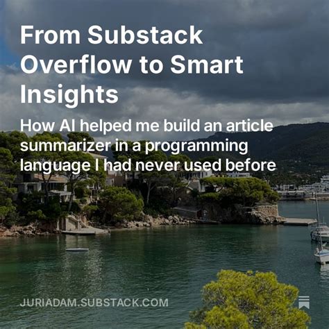 Juri Adam On Linkedin Ai Python Opensource Codingjourneyn Substack