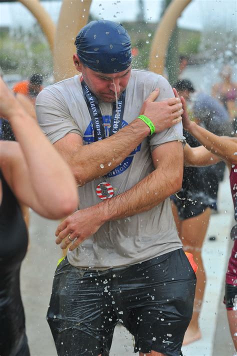 Blue Bandana Guy 9857 A Male Athlete Showers After Running Flickr