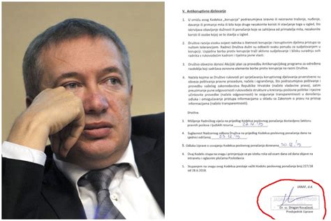 Janaf Je Početkom Godine Donio Kodeks Kojim Radnicima Strogo Brani Uzimanje Mita Akt Je