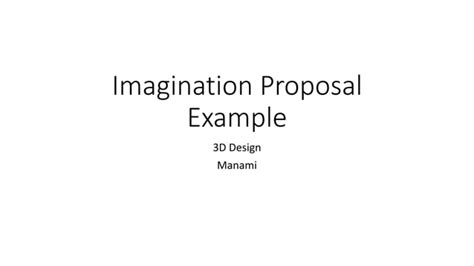 Imagination Unity Final Design Proposal Example PPT