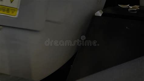 Numerous Sparks Fly As A Cnc Laser Cutter Operates On Sheet Metal Slow