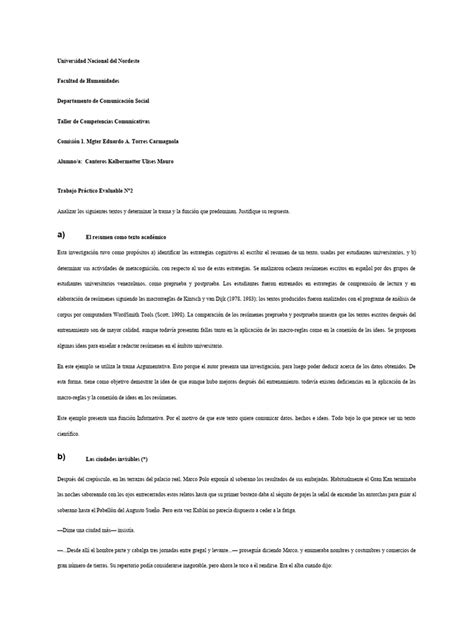 Canteros Ulises Evaluable 2 Copia Descargar Gratis Pdf Sumario