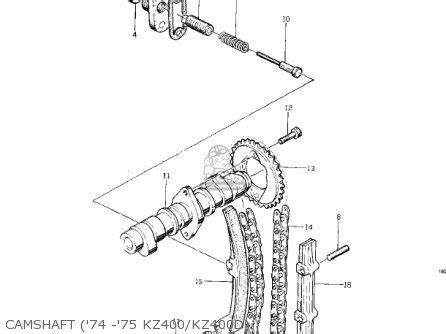 Kawasaki KZ400D3 1976 CANADA parts lists and schematics