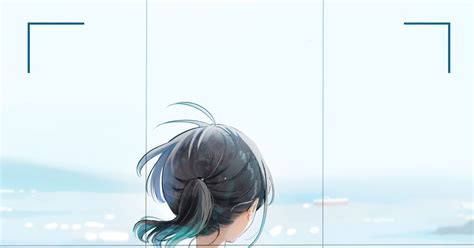 オリジナル 「波の音と写真部の先輩」 雪丸ぬん絵仕事募集中のイラスト Pixiv