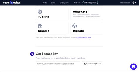 Integration With Content Design System Manager Setka Editor