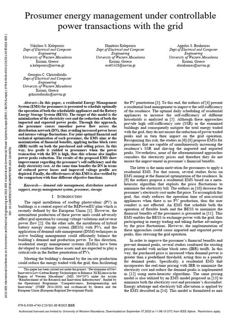 Prosumer Energy Management Under Controllable Power Transactions With