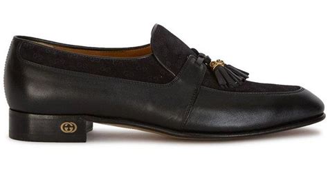 Gucci Tassel Detail Loafers In Black For Men Lyst