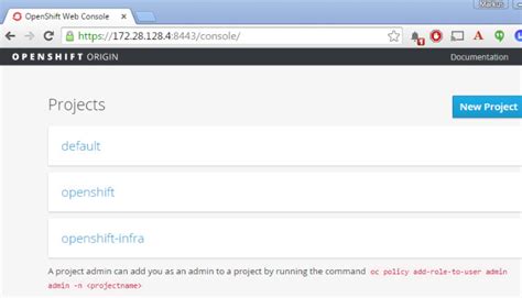 Openshift Origin With Docker And Kubernetes On A Windows Machine