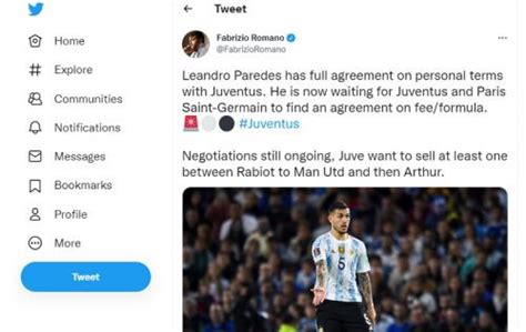 Fabrizio Romano Sebut Juventus Capai Kesepakatan Pribadi Dengan Leandro