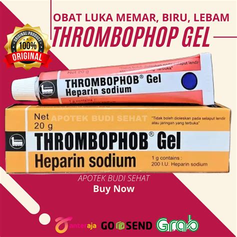 Jual Thrombophob Gel Gr Thrombogel Gr Salep Thrombopop Gel Trombopop Obat Memar Obat Luka