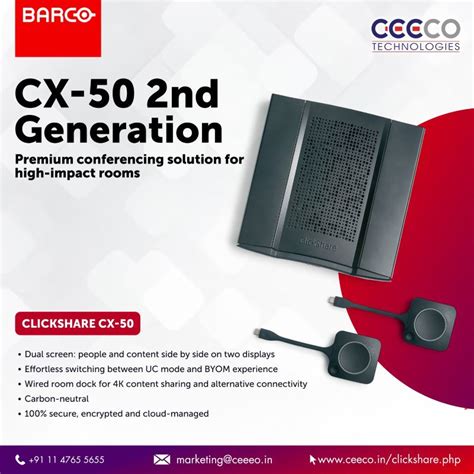 Ceeco Technologies On Linkedin Barco Clickshare