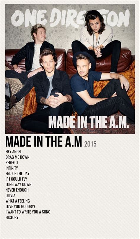 Made In The Am Infinity Song One Direction Albums One Direction Art