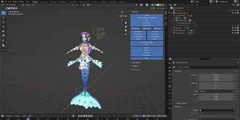 Monster Girl Mermaid Blender Market