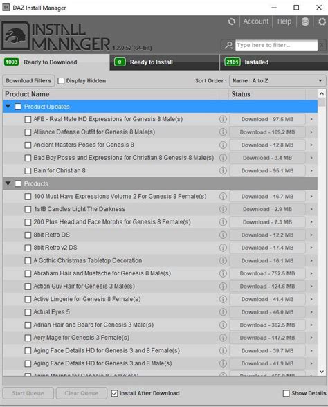 Install Manager Problems SOLVED Daz D Forums