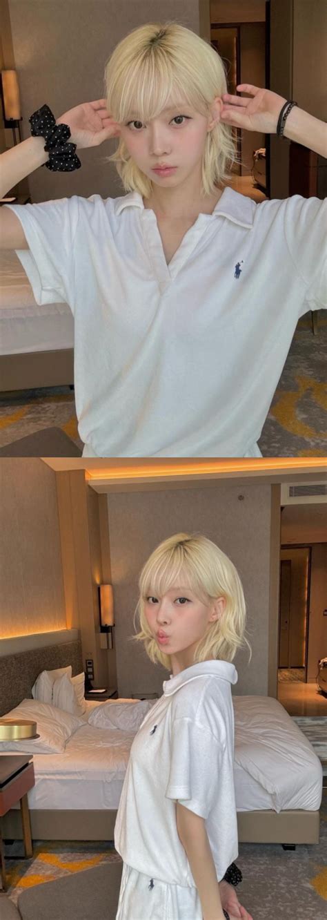 금발 탈색 에스파 윈터 동화 속 공주같아 인형 미모 눈길 ★shot Osen