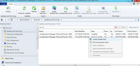A Quick Look At System Center Configuration Manager Technical Preview Version 1810 Just