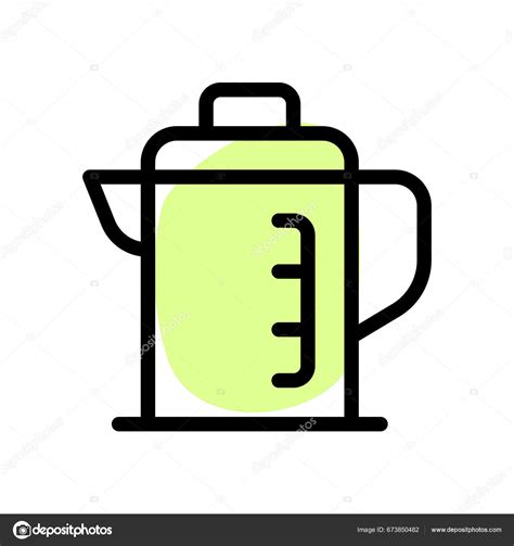 Glass Coffee Jug Measuring Indicator Stock Vector By Get4net 673850482