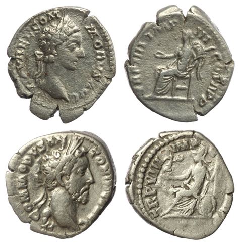 Roman Empire AR Denarius Commodus Victoria Seated Catawiki