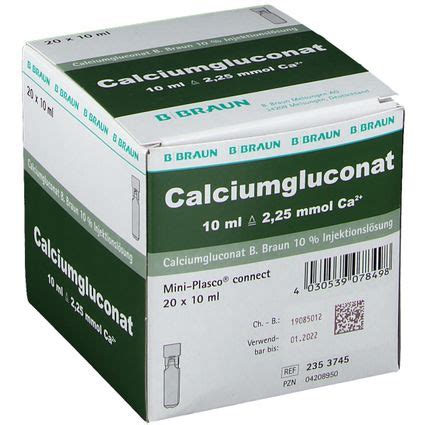 Calciumgluconat Injektionslösung x ml Shop Apotheke