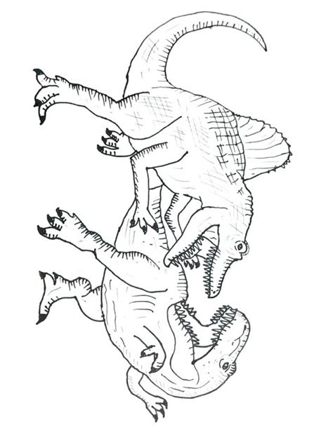 Spinosaurus Free Printable Coloring Page