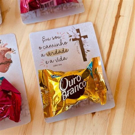 Cartão De Páscoa Cristã Para Bombom Lembranças Cristãs Lembrança