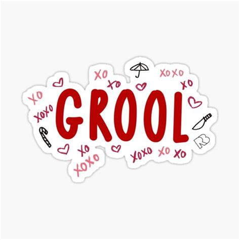 Grool Sticker For Sale By Roobooco Redbubble
