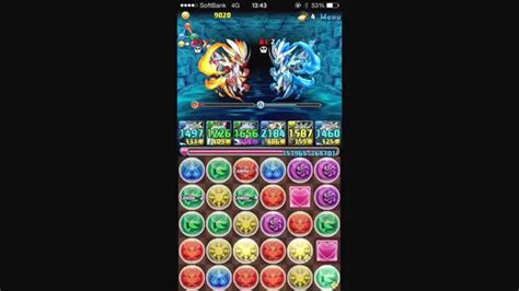パズドラ 伝説の航路 幻の双子龍 覚醒ノアパーティ ノーコン Youtube