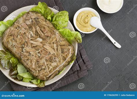 Meat Jelly Beef Aspic Stock Image Image Of Closeup 170626299