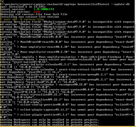 Error Upon Launching With Command Yarn Dev · Issue 811 · Cypress Io