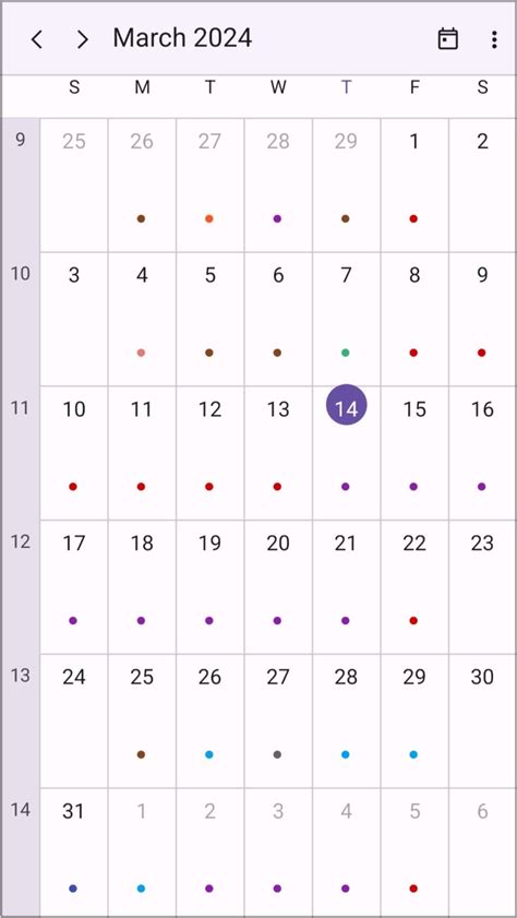Month View In Net Maui Scheduler Control Syncfusion