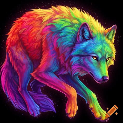 Pink Wolf Howling On Craiyon