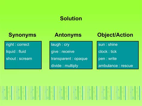 Analogies 1 Six Types Of Analogiespptx