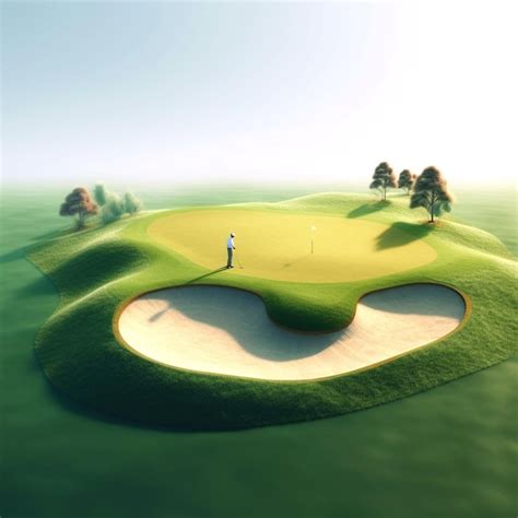 Premium Ai Image Backdrop For Golf