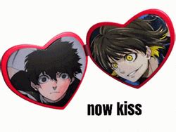 Isagi And Meguru Bachira Now Kiss Gif Gifdb Com