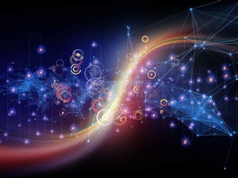 Cloud Of Virtual Network Stock Illustration Illustration Of Technology