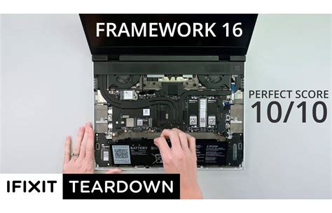 Модульний ноутбук Framework 16 отримав найвищу оцінку від iFixit