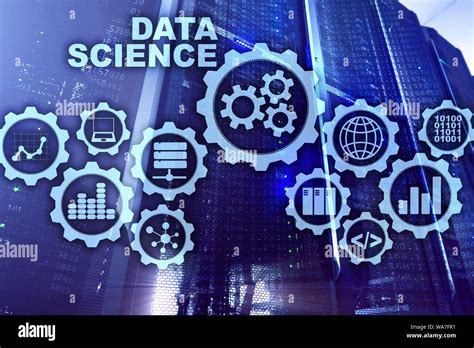 Data Science Artificial Intelligence Concept Futuristic Supercomputer