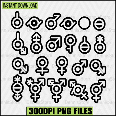 Gender Diversity Set Png Pride Png Lgbt Png Lesbian Png Gay Inspire Uplift