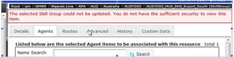 CCMP Reskill Attempt Generates Error Global Operation Request Failed